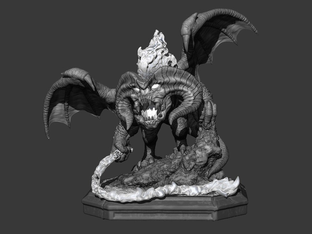 Balrog Figure 3D Model STL File for 3D Printer 3D Digital - Etsy Australia