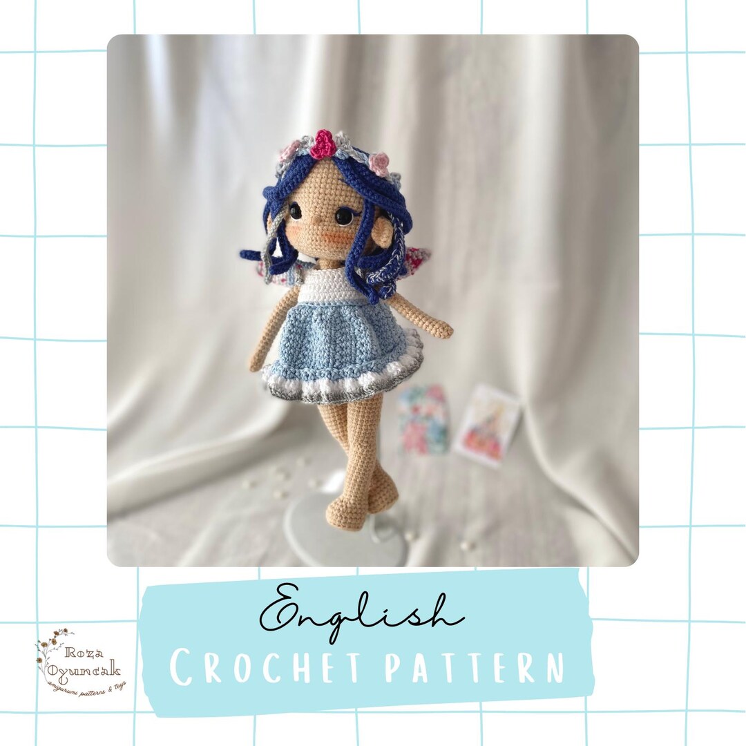 Lara Doll Nymph Crochet Amigurumi Pdf Pattern- Handmade Fairy Doll ...