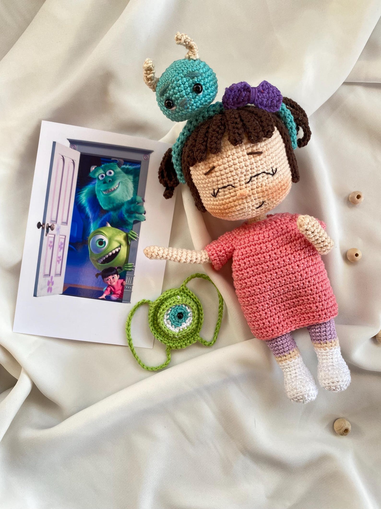 Amigurumi Boo Doll Crochet Pdf Pattern Sully and Mike Monster Inc ...