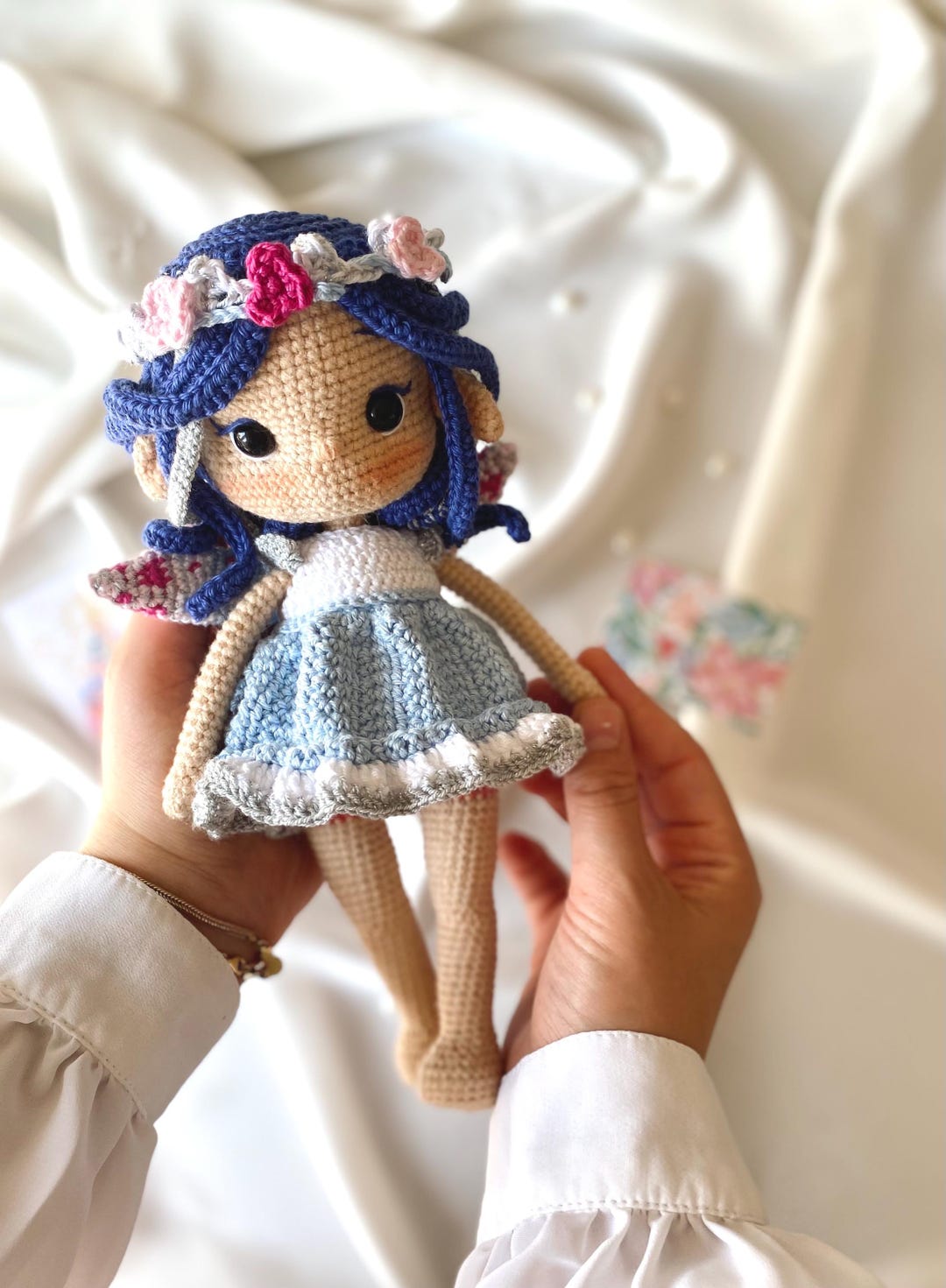 Lara Doll Nymph Crochet Amigurumi Pdf Pattern- Handmade Fairy Doll ...