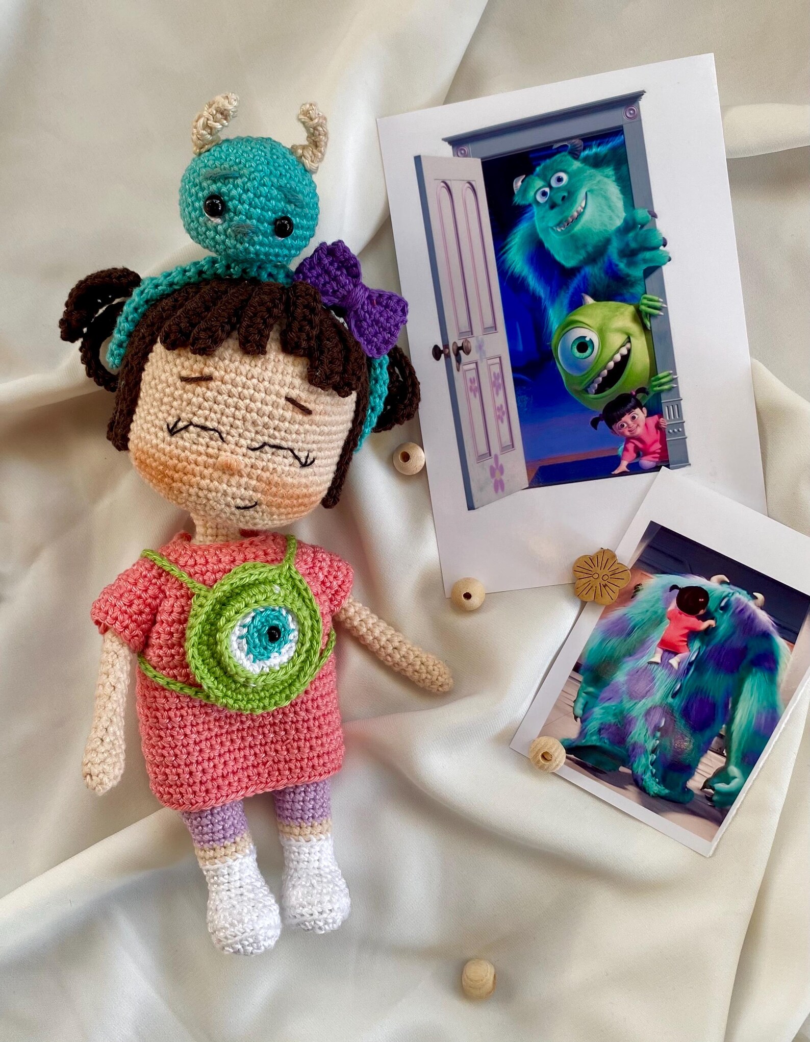 Amigurumi Boo Doll Crochet Pdf Pattern Sully and Mike Monster Inc ...