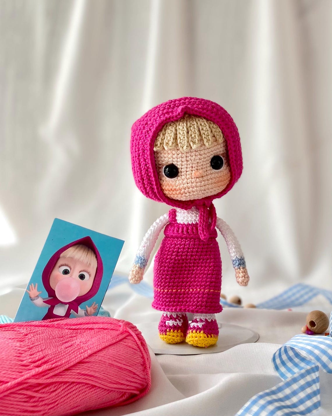 Masha Doll Crochet Amigurumi Pdf Pattern Handmde Masha and the Bear ...