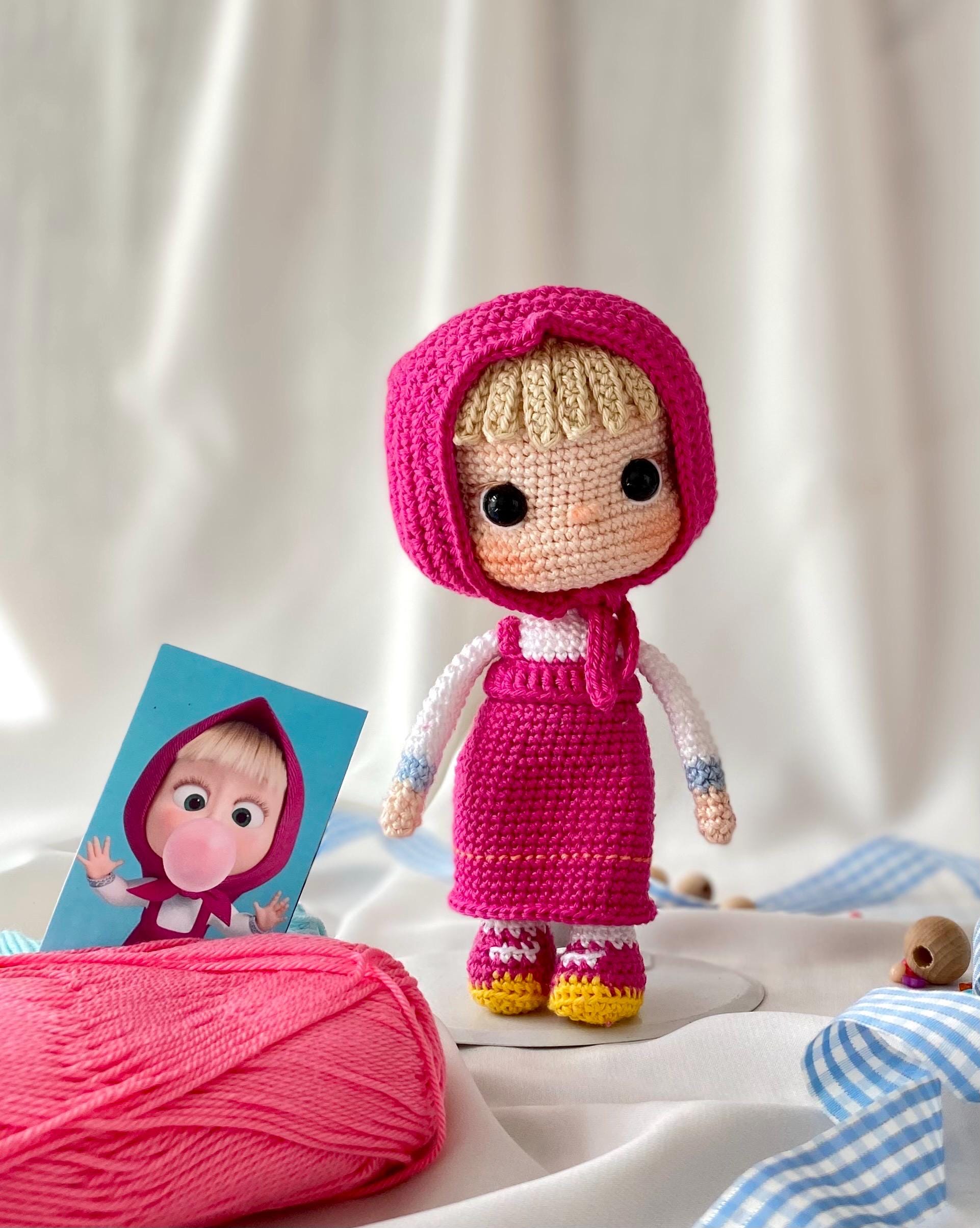Masha Doll Crochet Amigurumi Pdf Pattern Handmde Masha and the Bear ...