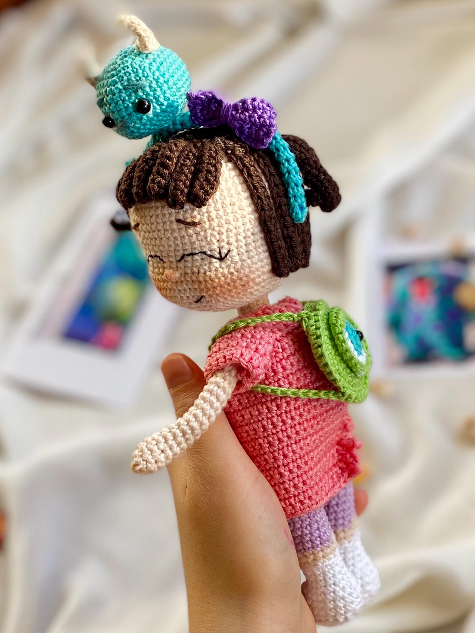 Amigurumi Boo Doll Crochet Pdf Pattern Sully and Mike Monster Inc ...