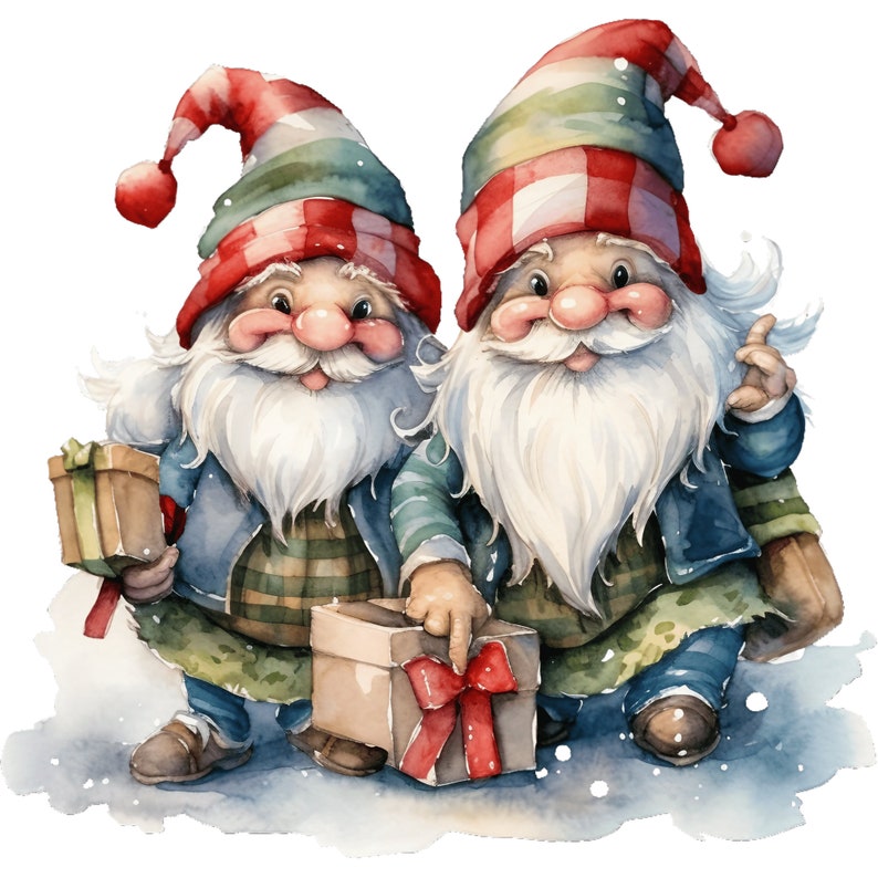 Christmas Elves Clipart Set: 14 High Quality Pngs, Christmas Elves Clip ...