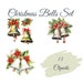 Christmas Bells Clipart Set: 15 High Quality Pngs, Digital Download ...