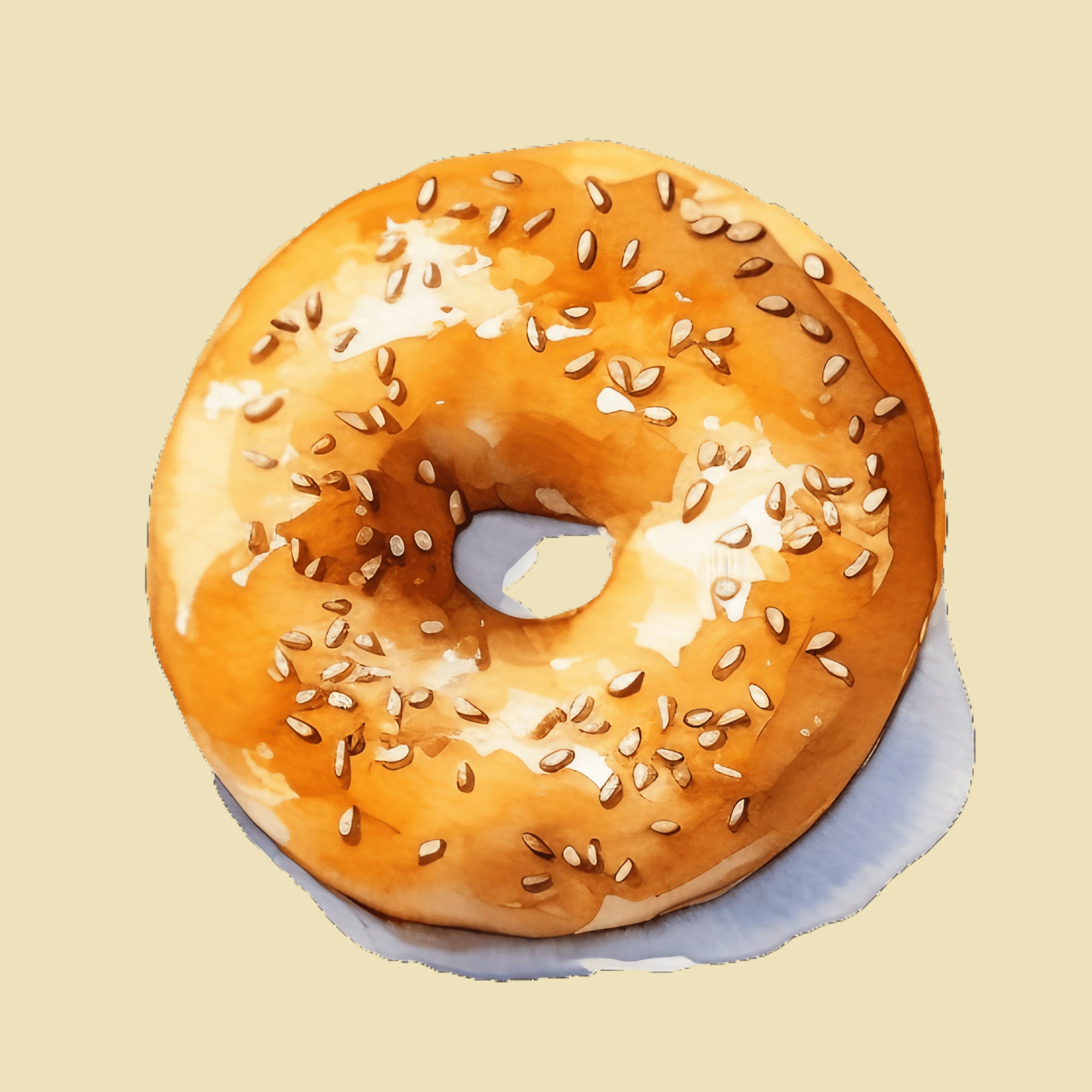 Watercolor Breakfast Clipart , 12 High Quality PNG Clip Arts , Pack 3 ...