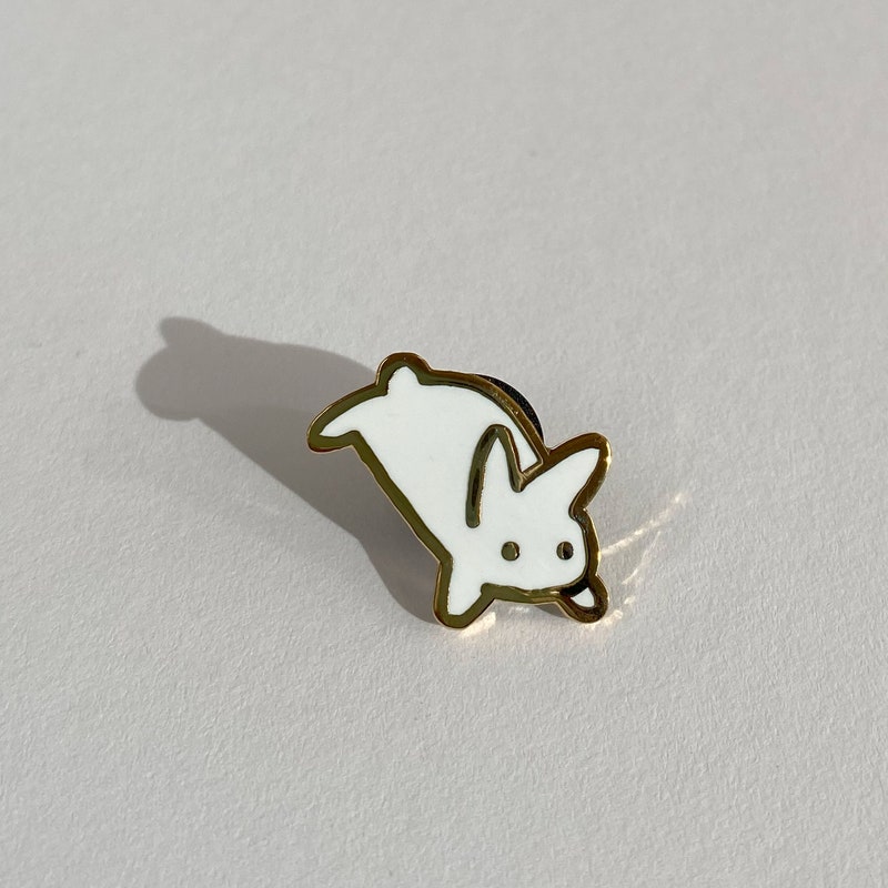 Bunny Enamel Pin - Etsy