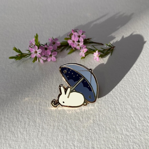 Bunny Enamel Pin - Etsy