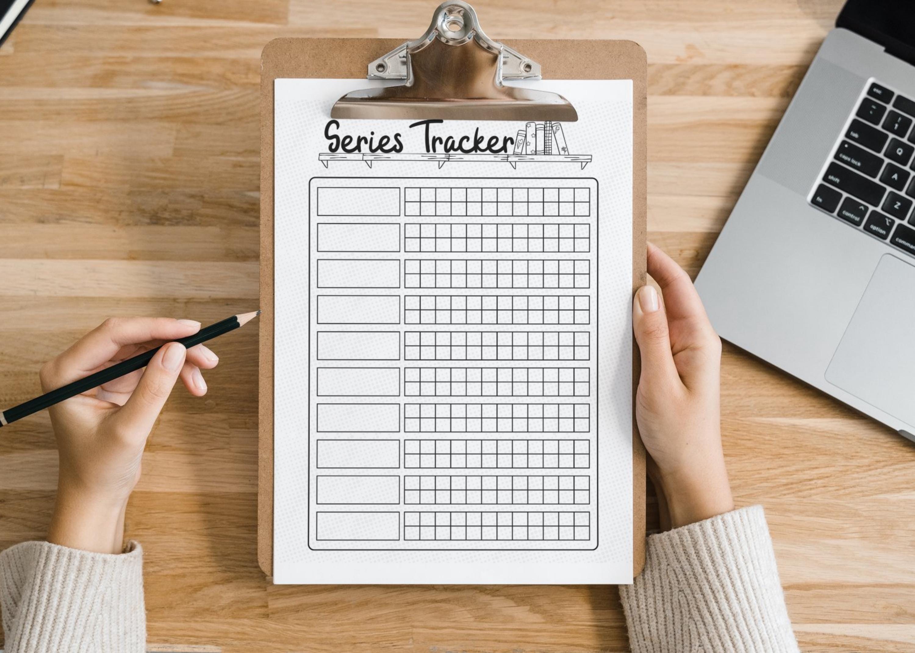 Book Series Tracker: Printable Reading Journal Page (digital Download ...