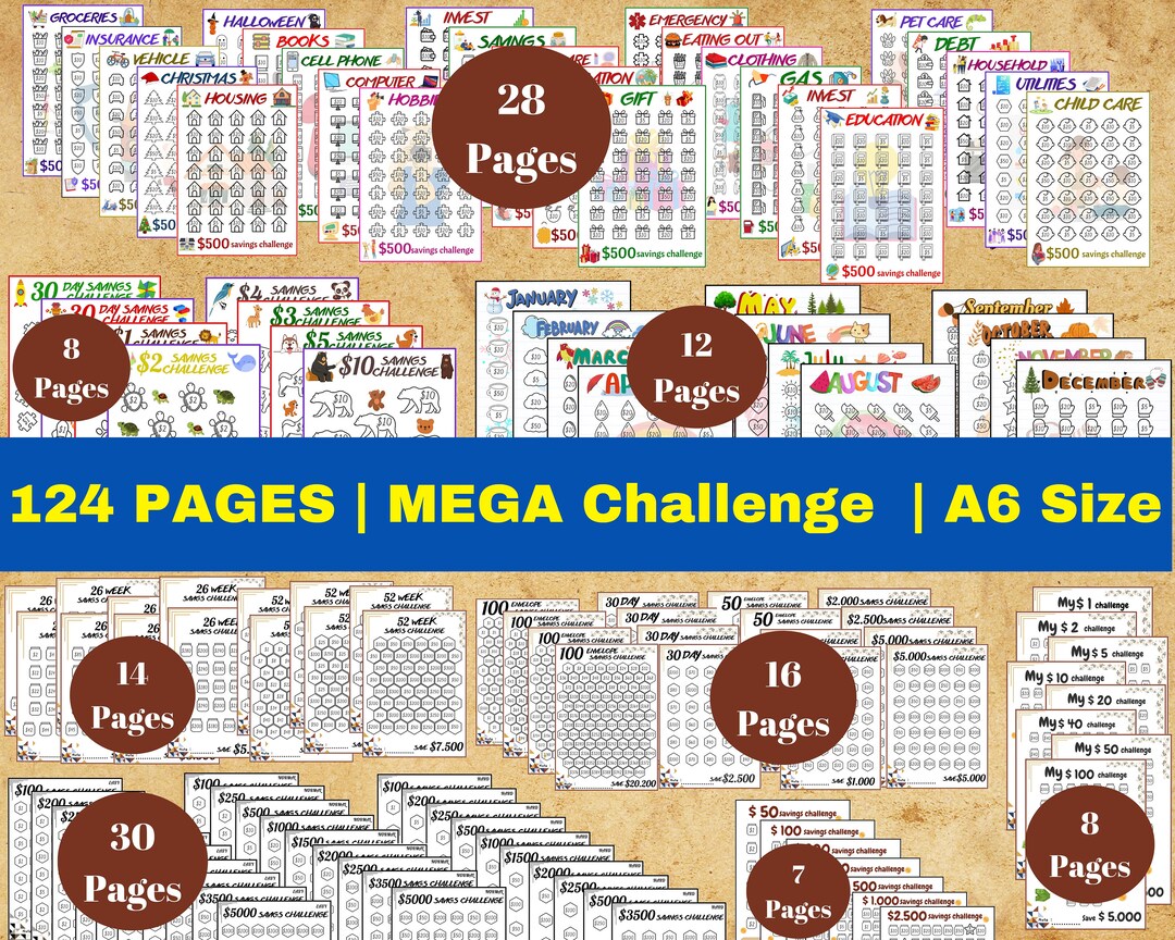 Ultra Savings Challenge Bundle Savings Challenge Printable - Etsy
