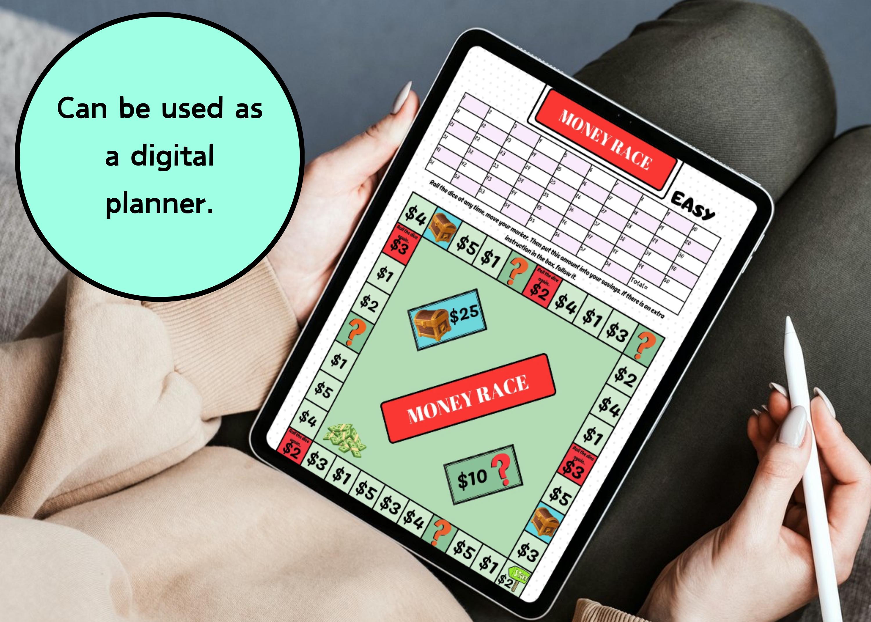 Money Race Savings Challenge: Printable Budgeting Game (PDF) - Etsy