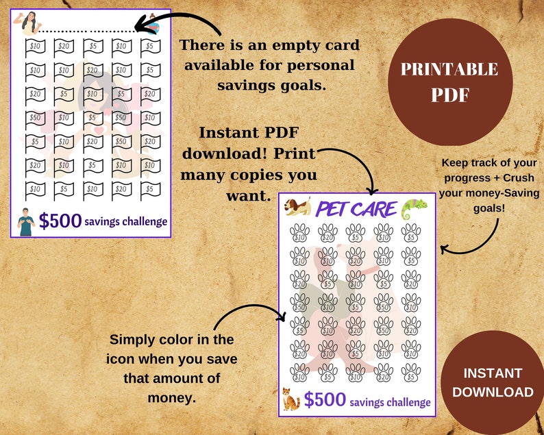 Ultra Savings Challenge Bundle, Savings Challenge Printable, A6 Mini ...
