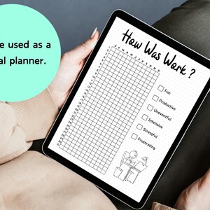 How Was Work Tracker - Workday Mood Tracker - PRINTABLE Journal Page ...