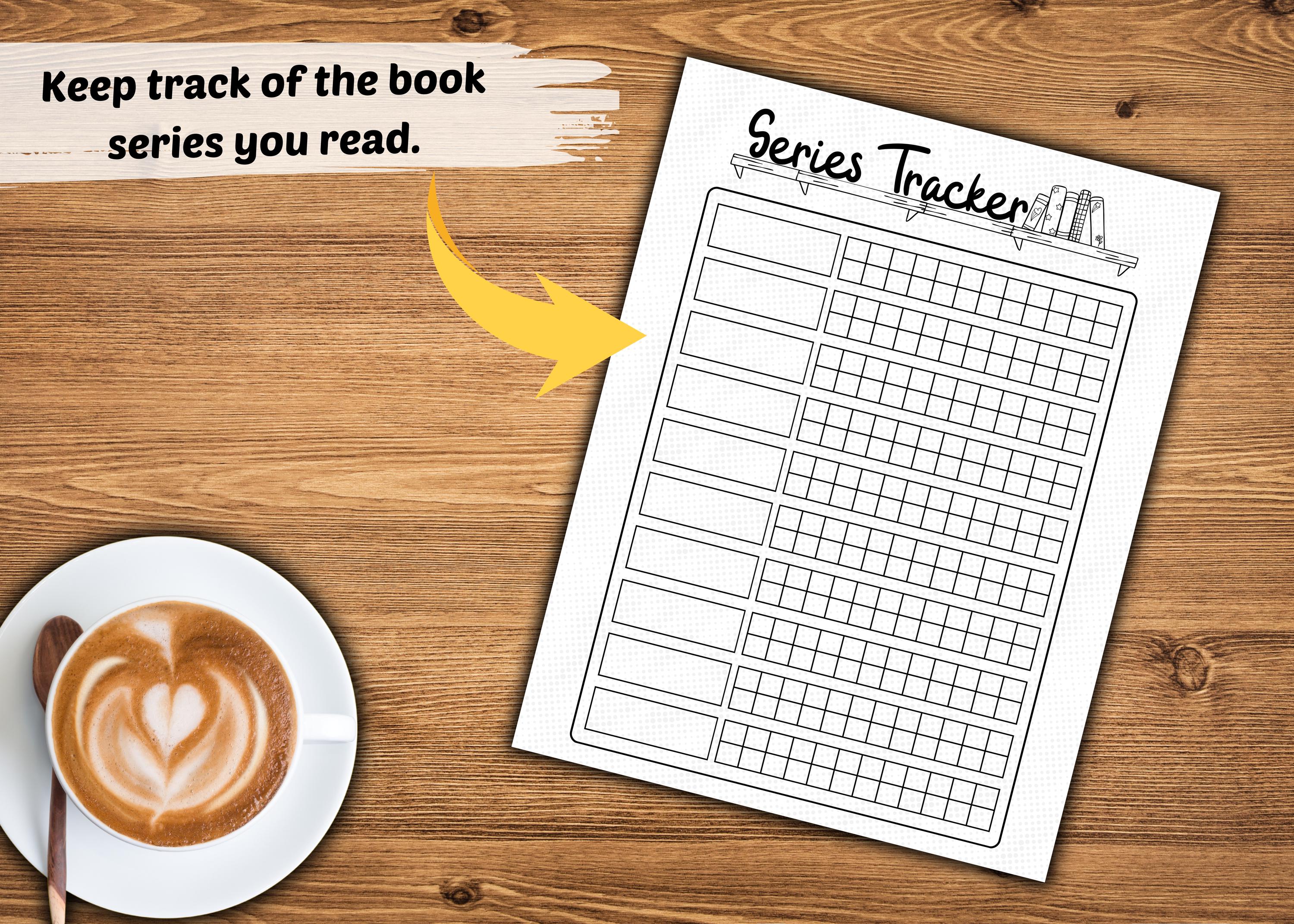 Book Series Tracker: Printable Reading Journal Page (digital Download ...