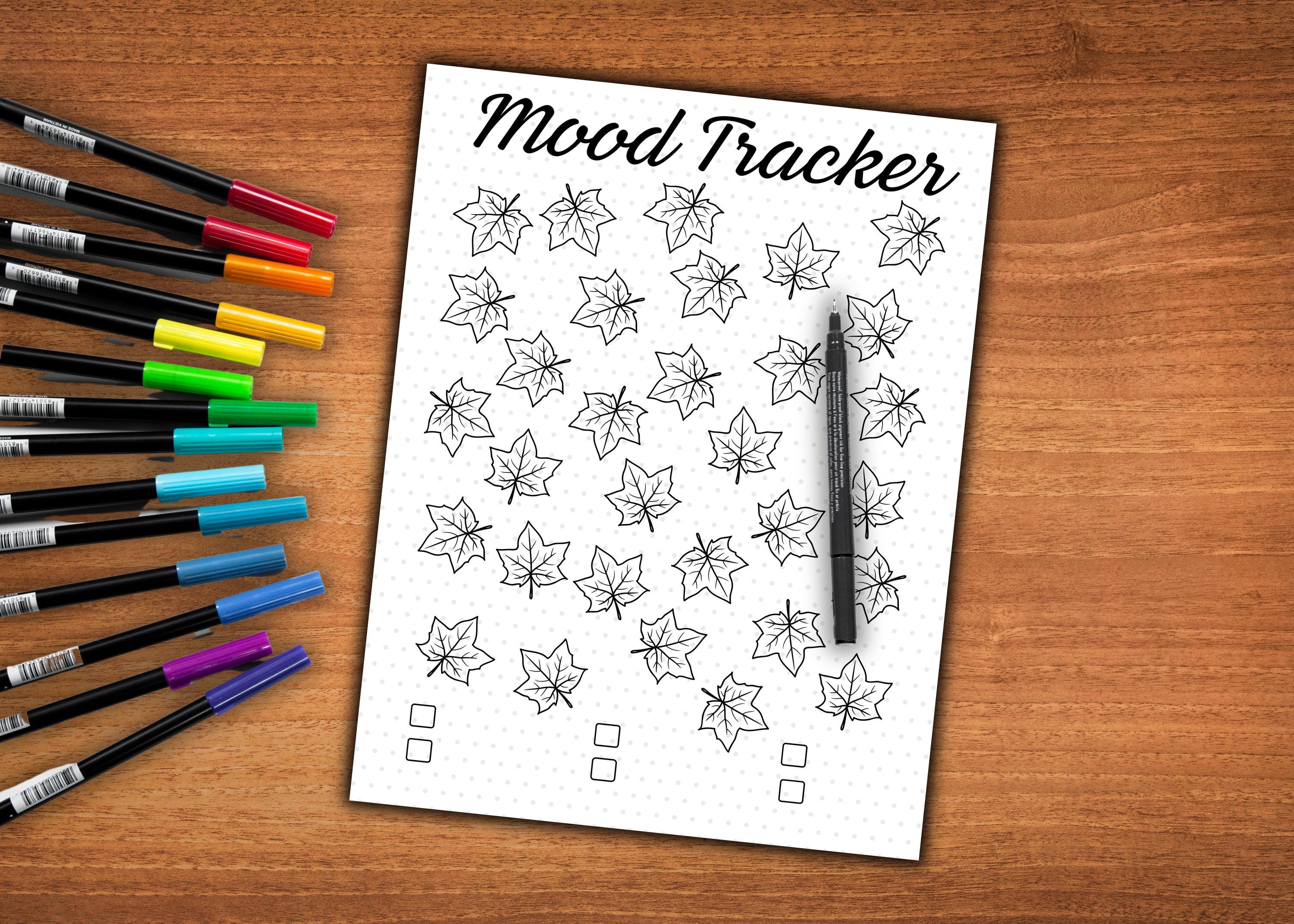 Leaf Mood Tracker: Printable Monthly Feelings Journal (PDF) - Etsy