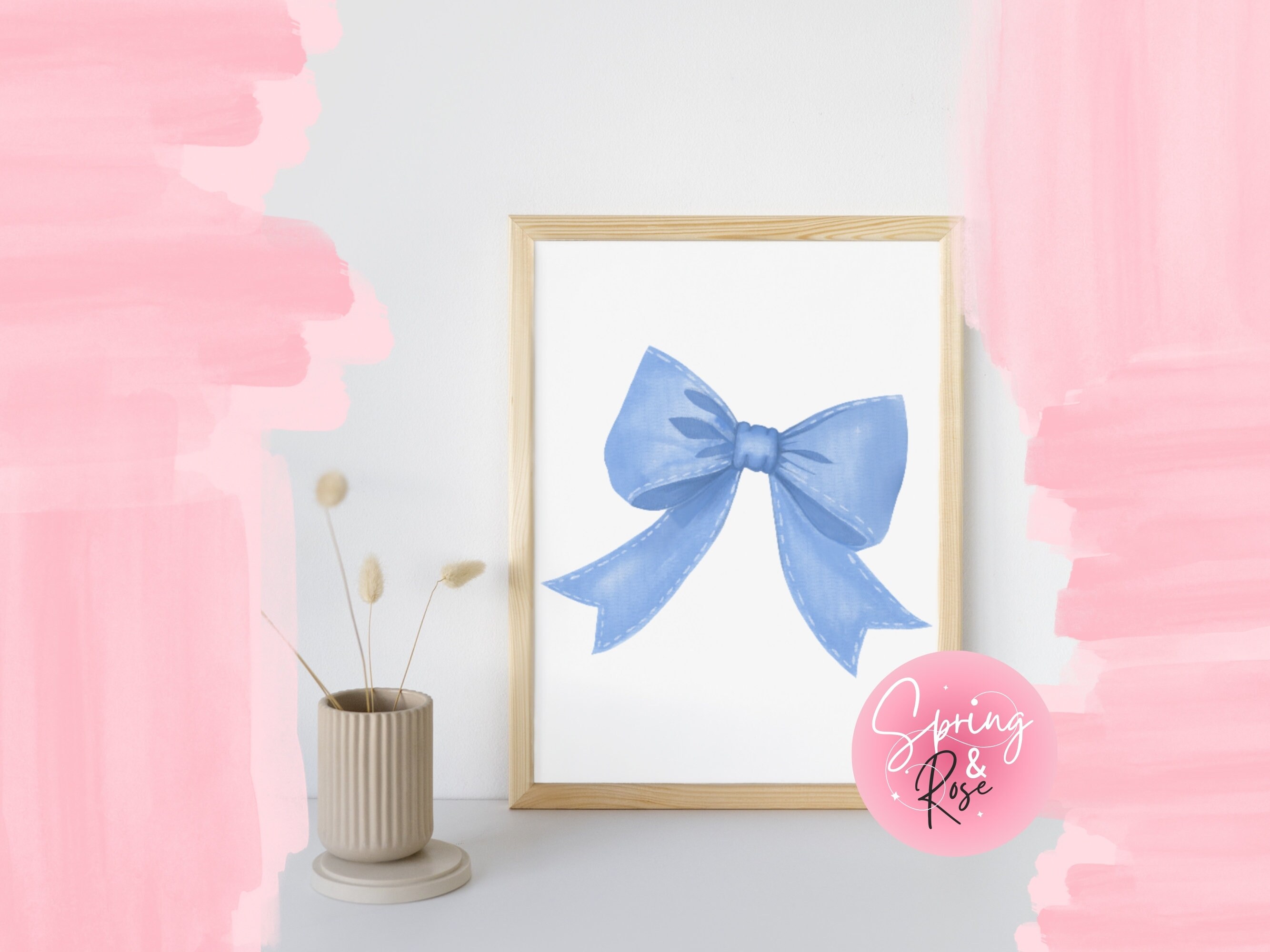 Blue Coquette Bow Denim Blue Ribbon Bow Png Clipart Set Coquette Blue ...