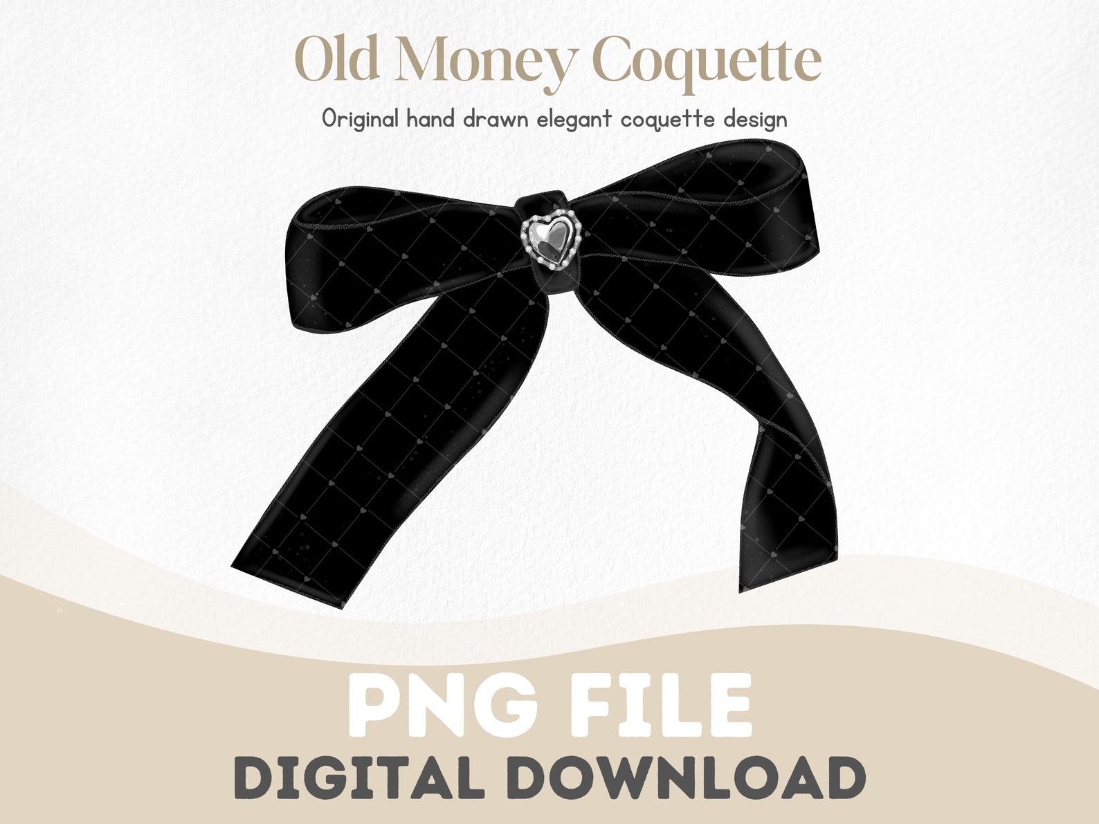 Dark Coquette Png Old Money Coquette Black Ribbon Bow Png Clipart ...
