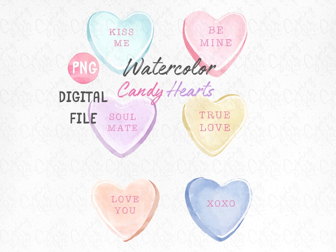 Valentines Candy Hearts PNG Clipart, Valentines Conversation Candy ...