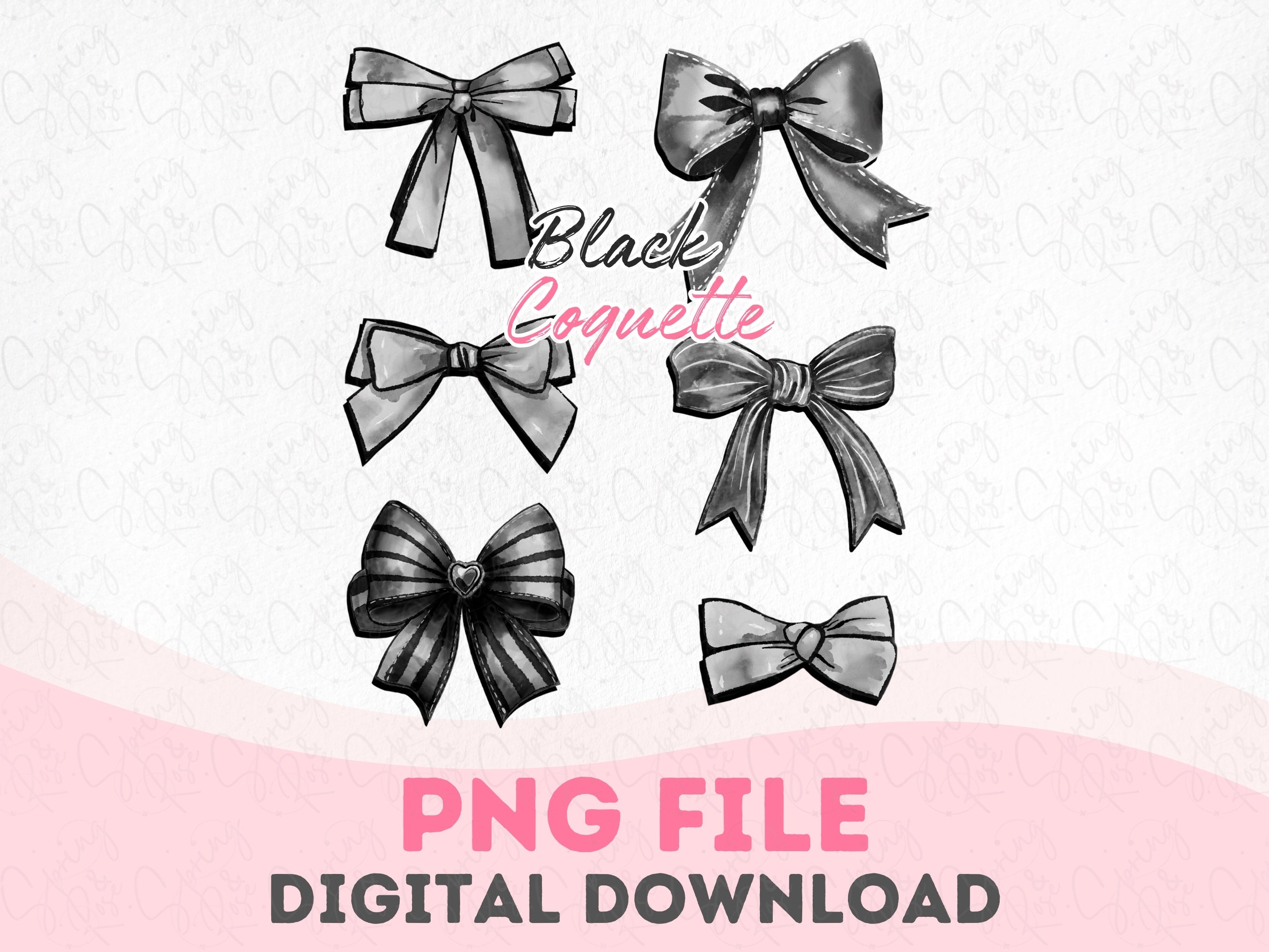 Coquette PNG Coquette Bow Black Coquette Bows PNG Coquette Aesthetic ...