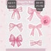 Printable Coquette Bow Sticker Sheet Pink Journal Stickers Cute ...