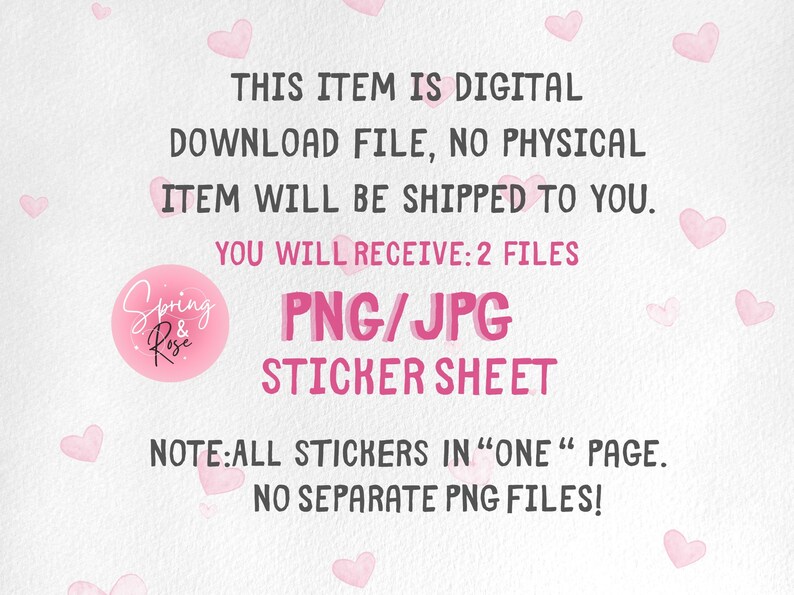 Printable Love Story Sticker Sheet, Valentine's Day Sticker Sheet ...