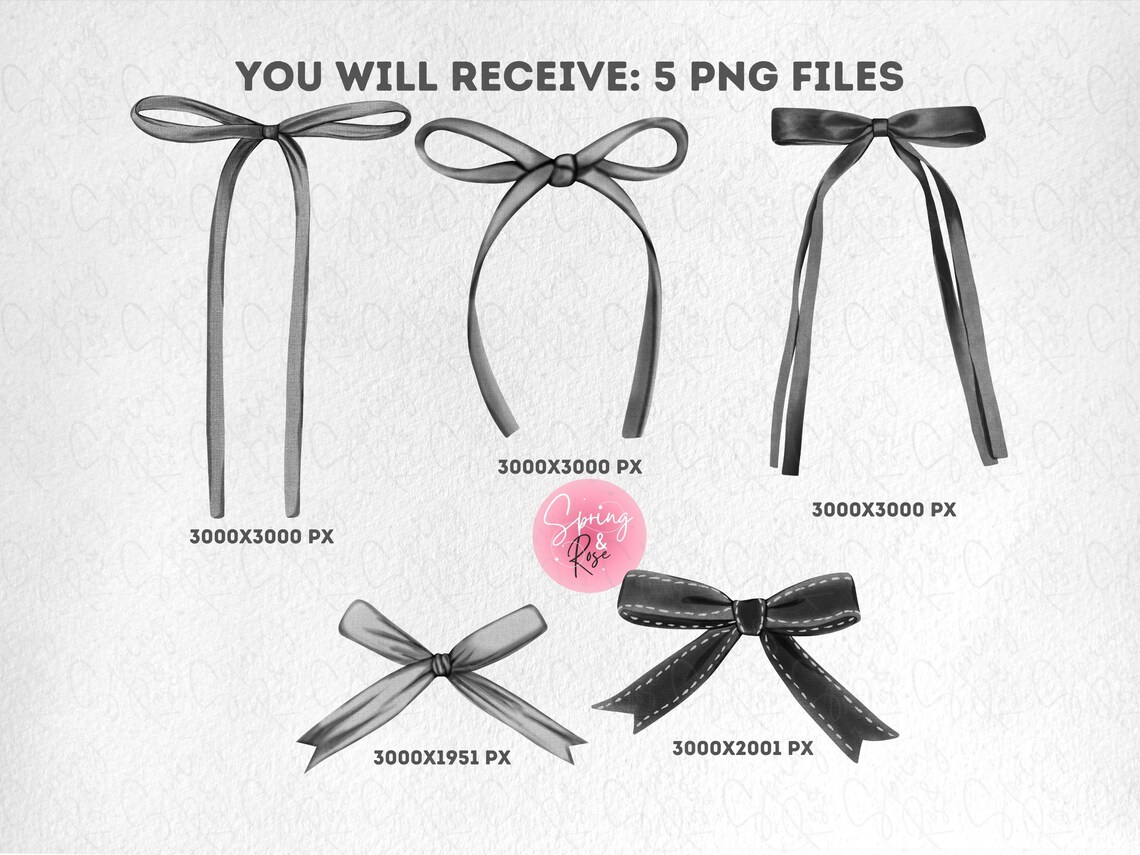 Black Denim Coquette Bows Png Clipart Bundle Dark Coquette Aesthetic ...