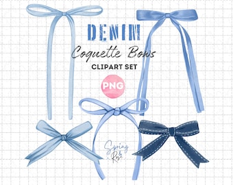 Black Denim Coquette Bows Png Clipart Bundle Dark Coquette Aesthetic ...