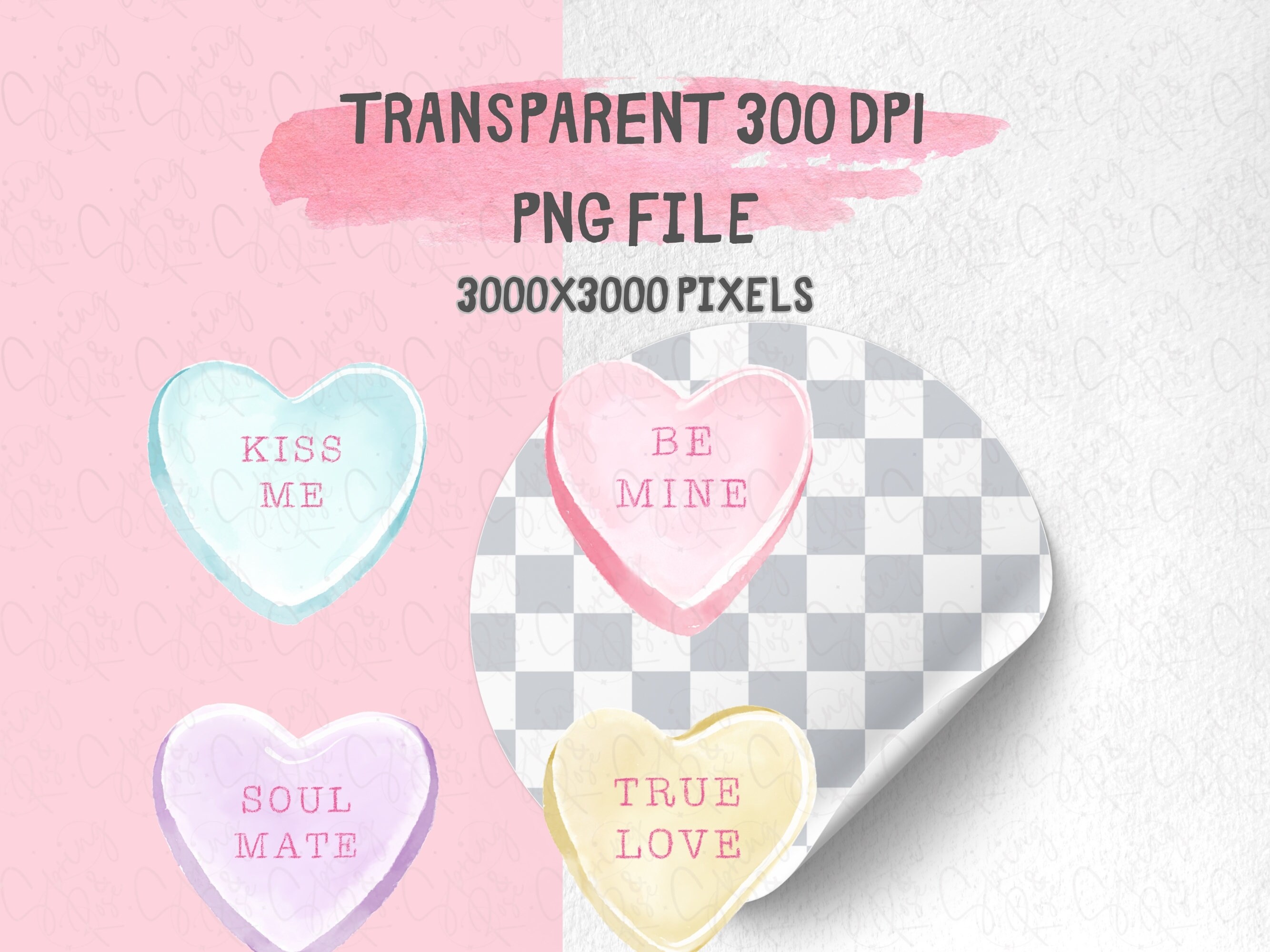Valentines Candy Hearts PNG Clipart, Valentines Conversation Candy ...