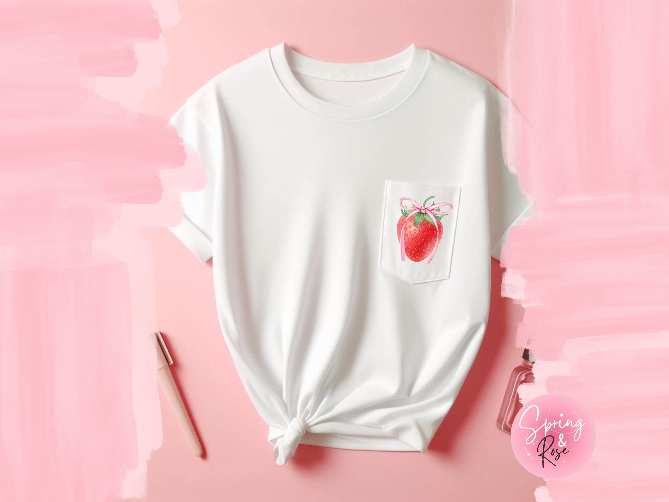 Coquette Strawberry Pink Bow Png Clipart Bundle Coquette Aesthetic ...