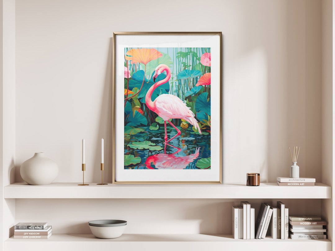 FAUNA Tango Flamingo Wall Art Bird Wildlife Animal - Etsy