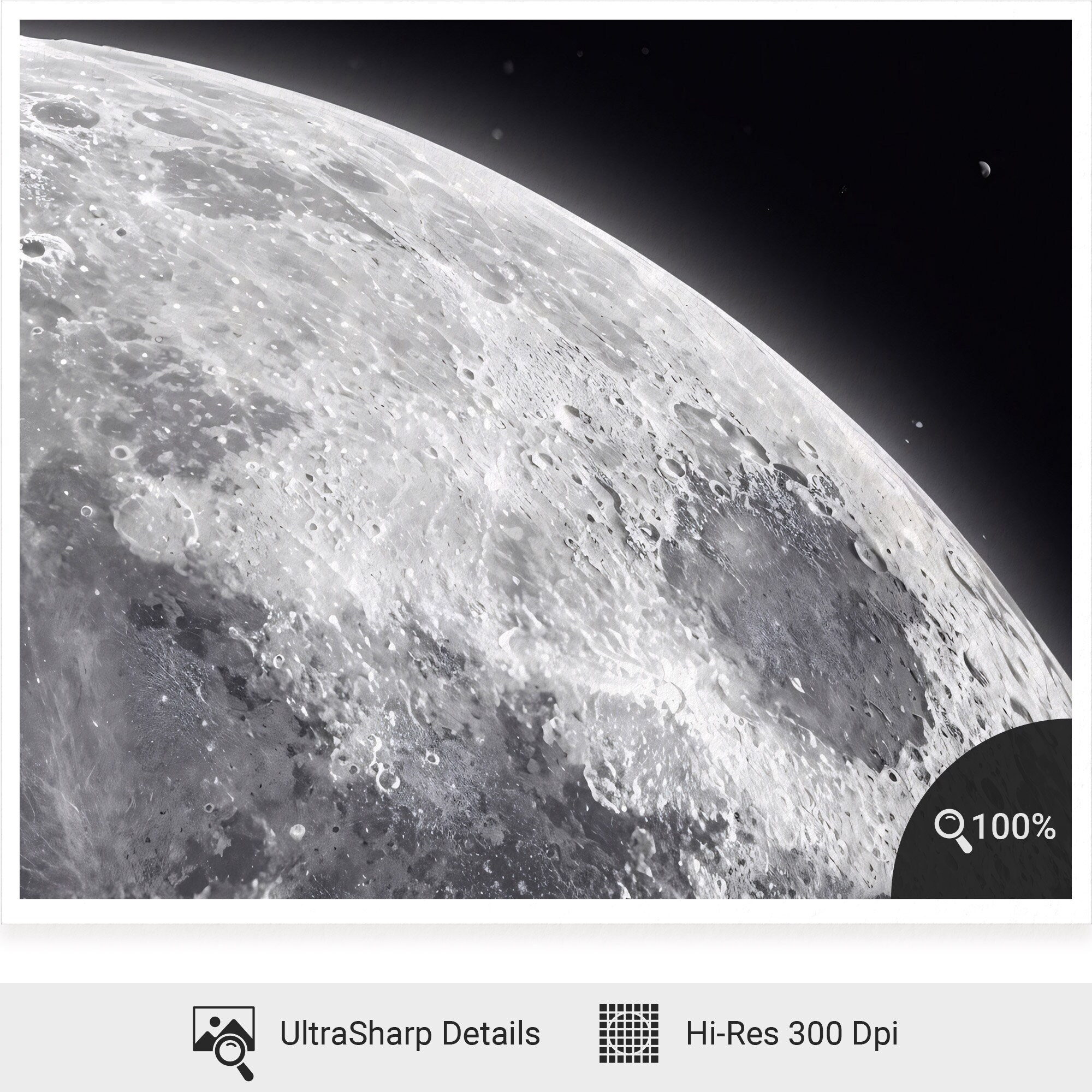 COSMOS Lunar Wall Art Set of 2 NASA Rocket Shuttle Space Planet Moon ...