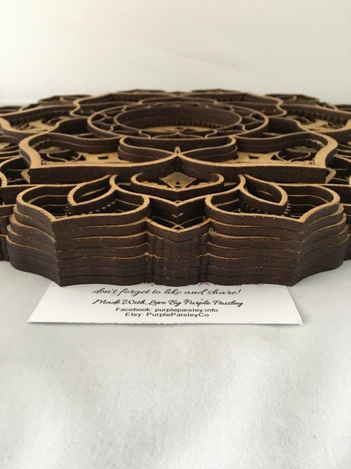 Natural Intricate Ohm Mandala Wall Hanging, Henna Flower, Yoga Studio ...