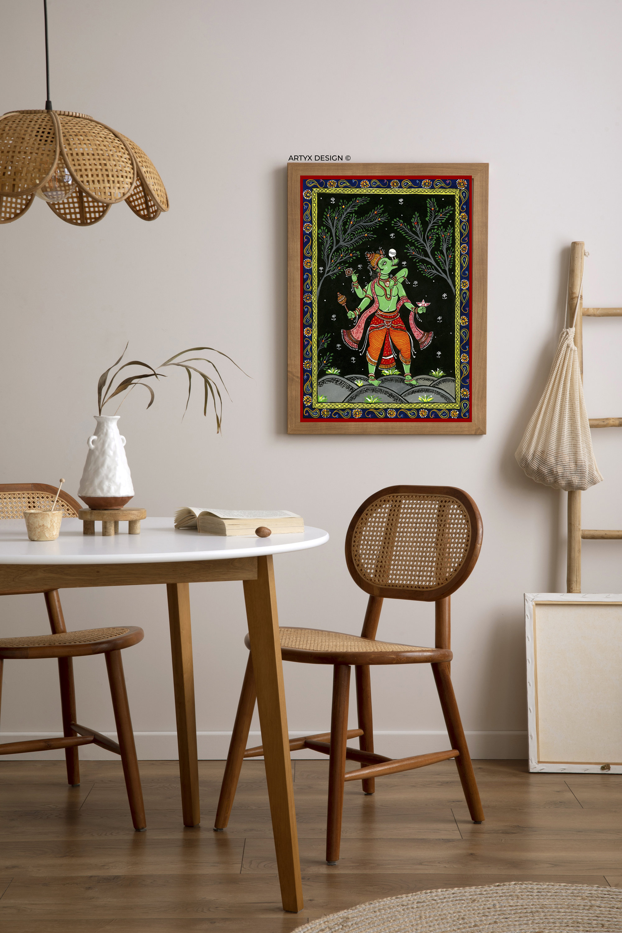 Pattachitra Varah Avtar Art Prints Living Room Decor Indian Folk Art ...