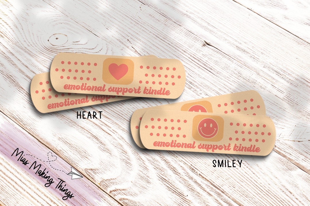 Emotional Support Kindle - Bookish Sticker - Kindle Sticker - Band Aid ...