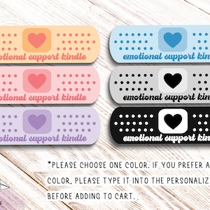 Emotional Support Kindle - Bookish Sticker - Kindle Sticker - Band Aid ...