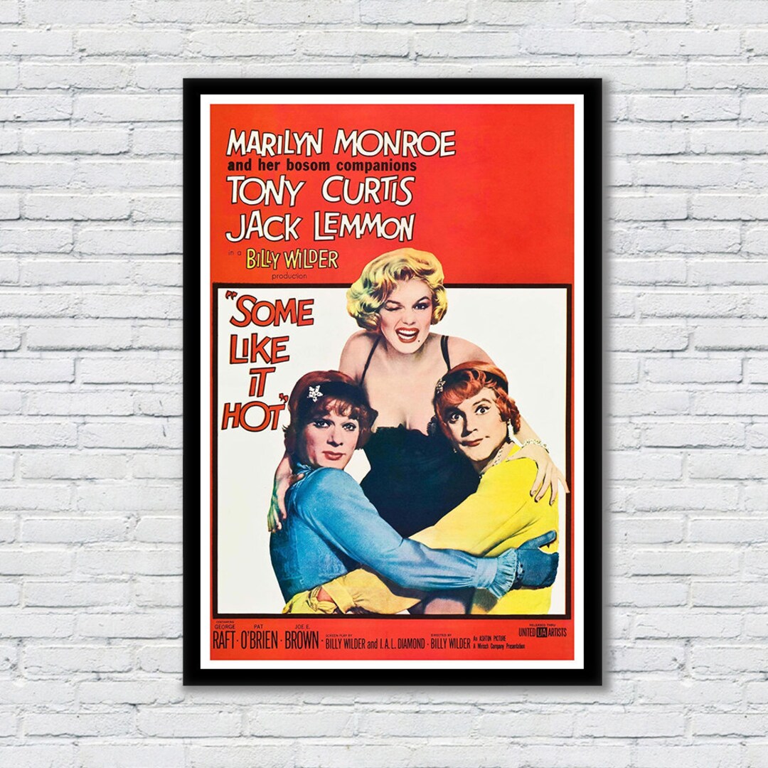 Some Like It Hot Movie Poster Canvas Poster Canvas Wall Art - Etsy