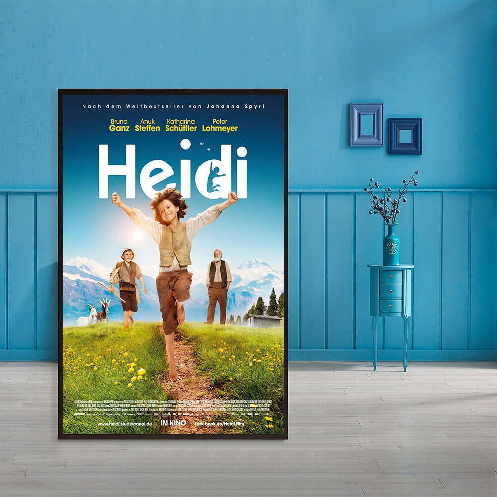 Cartel de la película Heidi, cartel de lienzo, arte de la pared del lienzo, impresión de arte ...