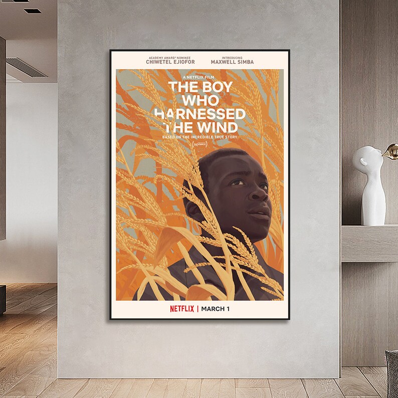 The Boy Who Harnessed the Wind Movie Poster Canvas Poster - Etsy