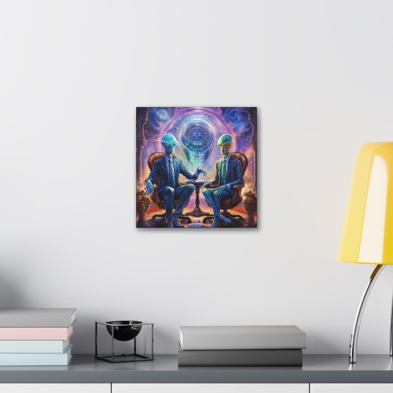 Abstract Trippy Alien Characters Canva - Etsy