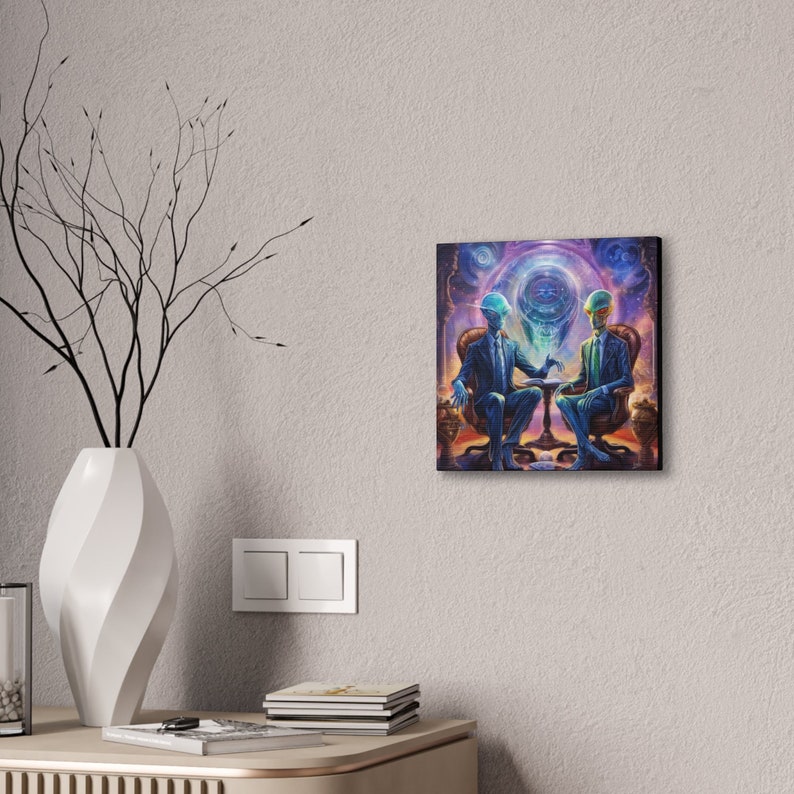 Abstract Trippy Alien Characters Canva - Etsy