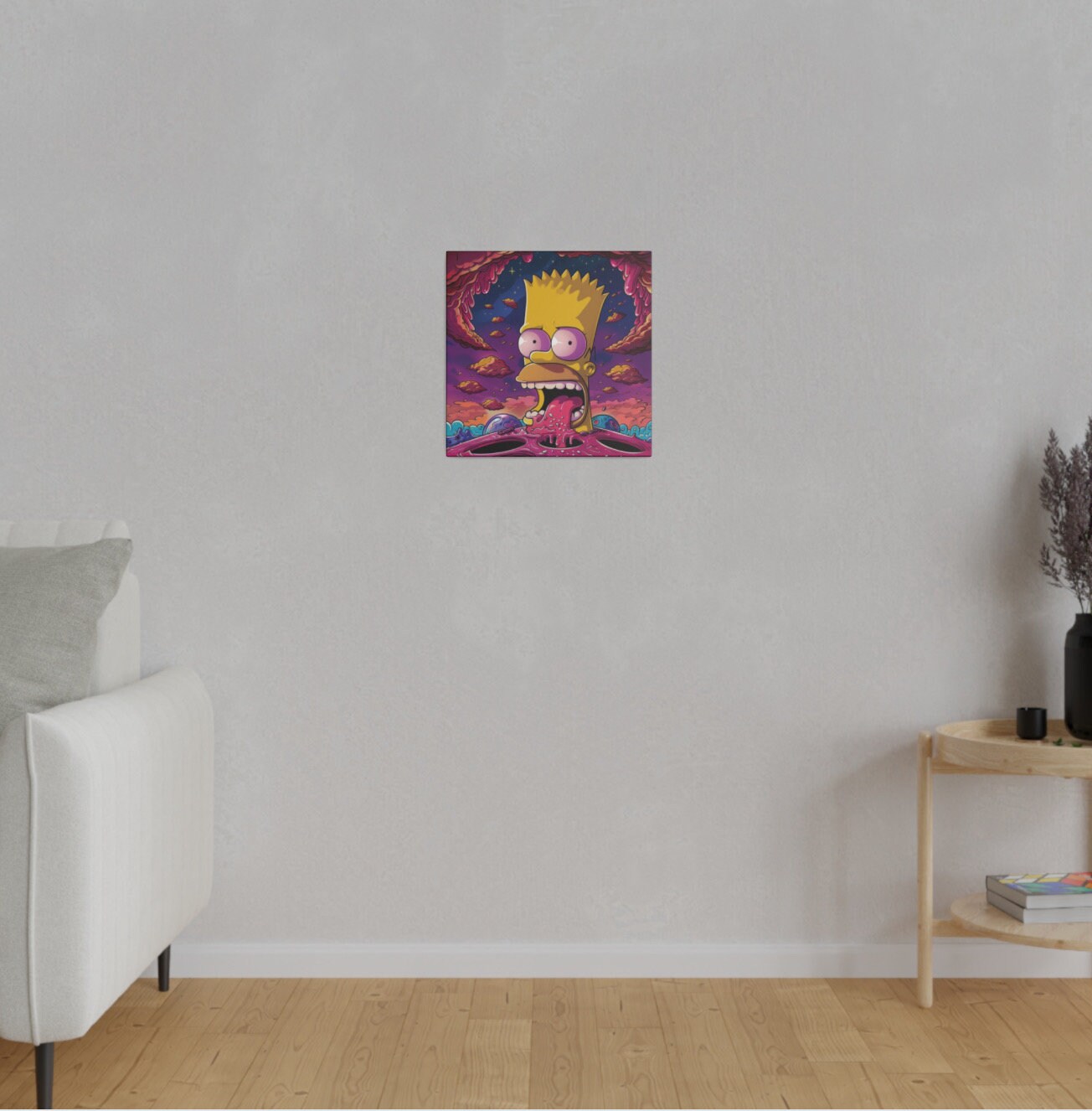 Cosmic Bart Simpson Canva - Etsy
