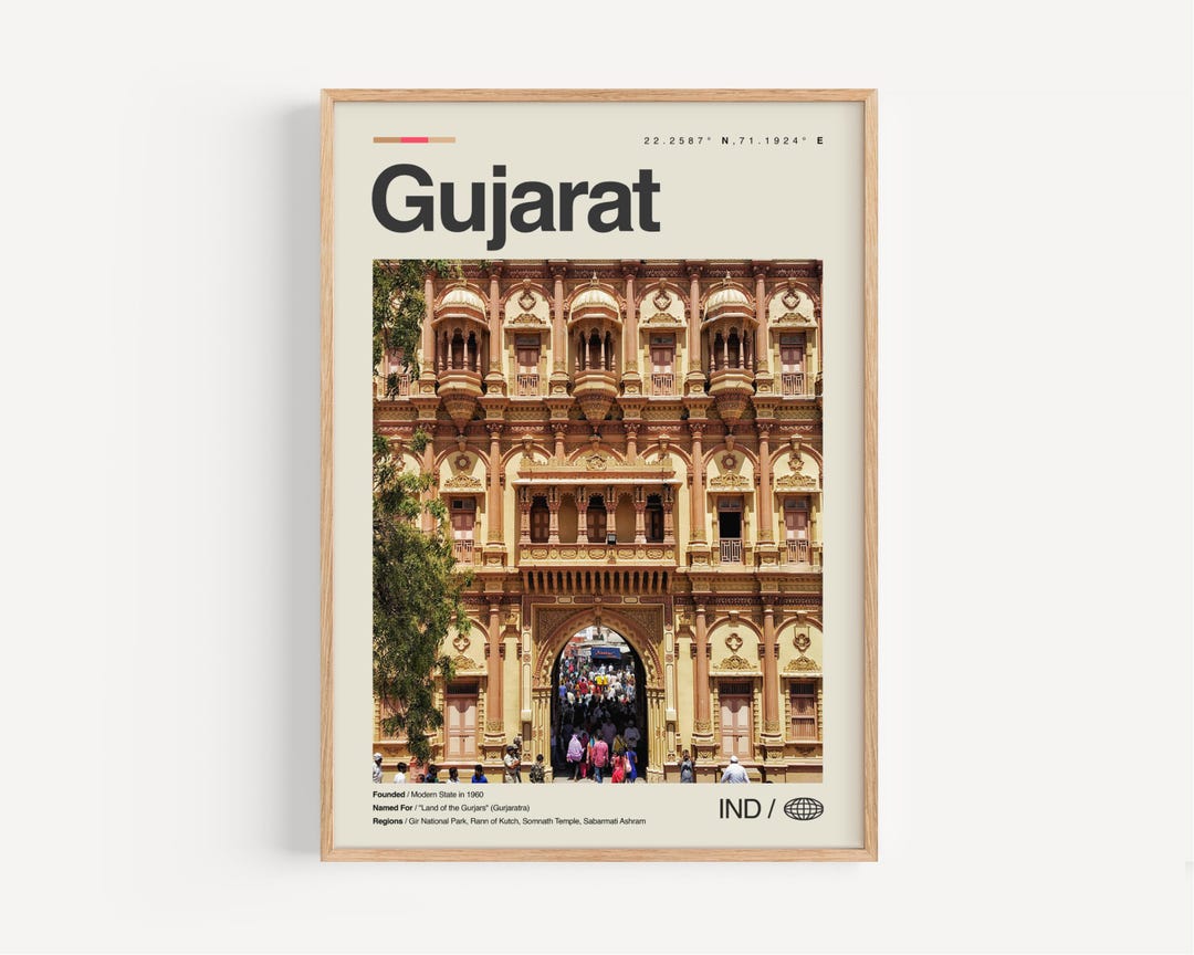 Gujarat Print India, Gujarat Wall Art, Gujarat Poster, Gujarat Photo ...