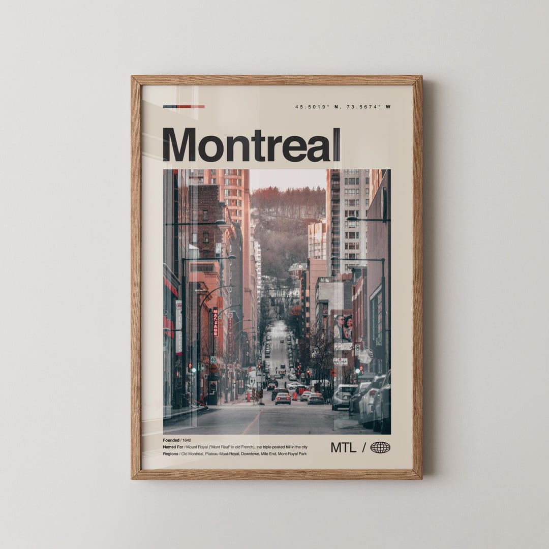 Montreal Print No 4, Montreal Wall Art, Montreal Poster, Montreal Photo ...