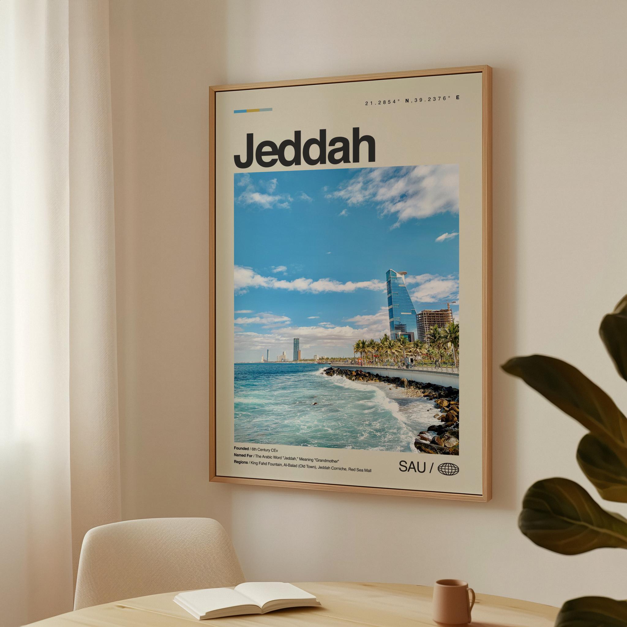Jeddah Print, Jeddah Wall Art, Jeddah Poster, Jeddah Photo, King Fahd ...