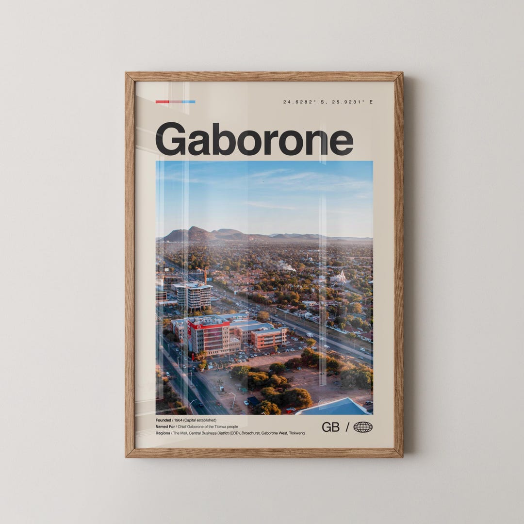 Gaborone Print, Gaborone Wall Art, Gaborone Poster, Gaborone Photo ...