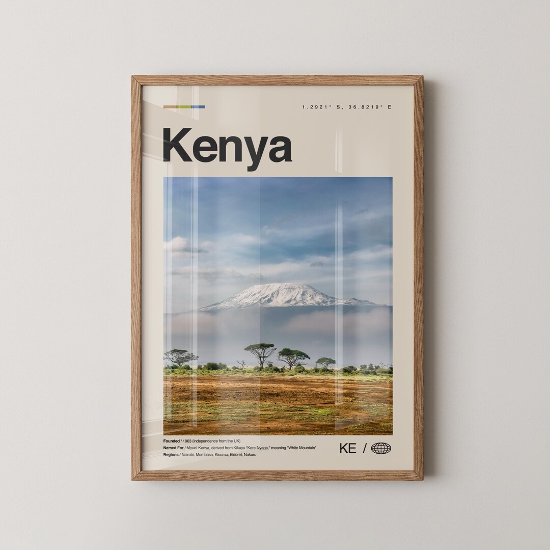 Kenya Print, Kenya Wall Art, Kenya Poster, Kenya Photo, Kenya Wall ...