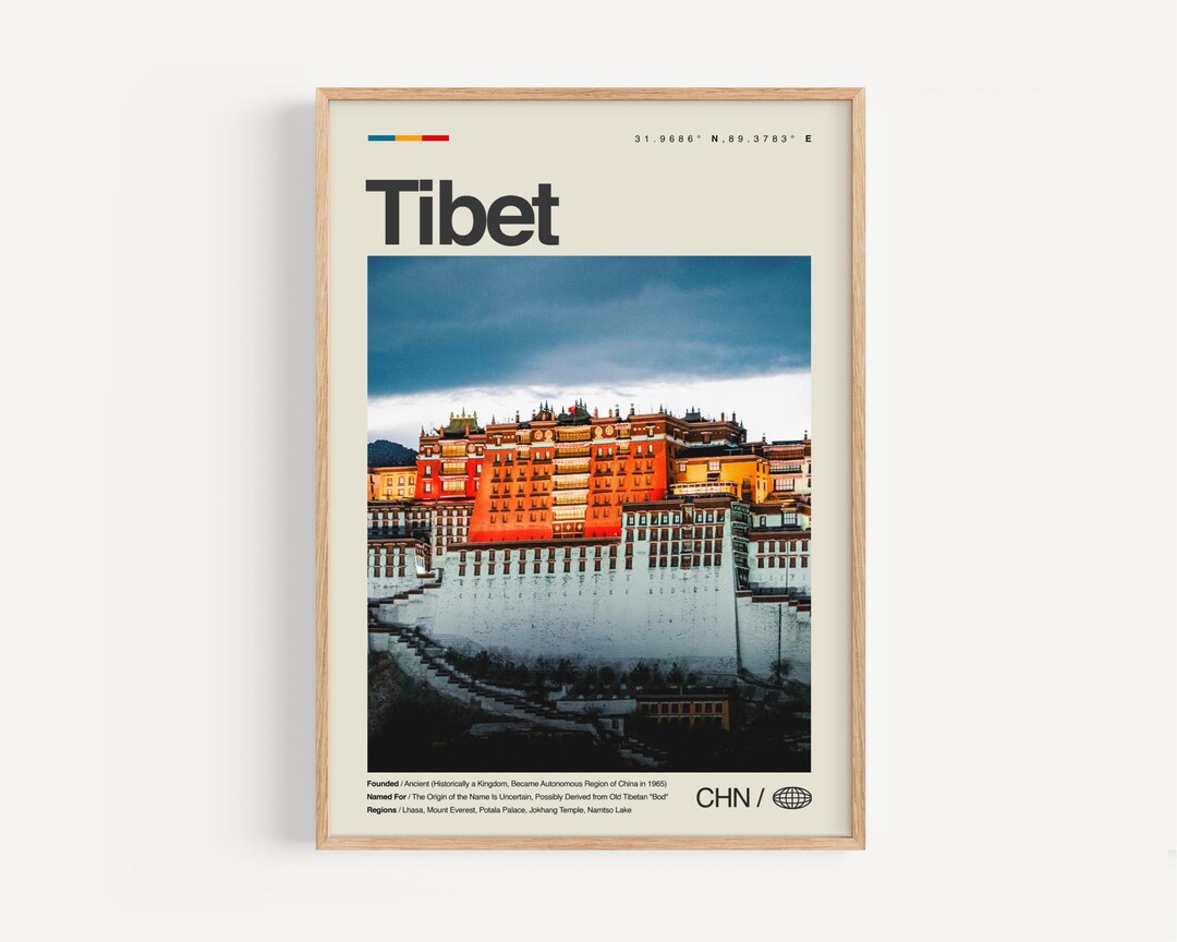 Tibet Print China, Tibet Wall Art, Tibet Poster, Tibet Photo, Potala ...