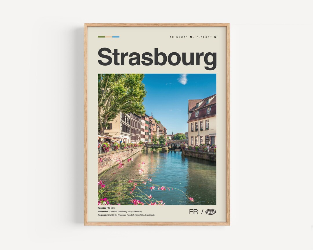 Strasbourg Print Black and White, Strasbourg Wall Art, Strasbourg ...