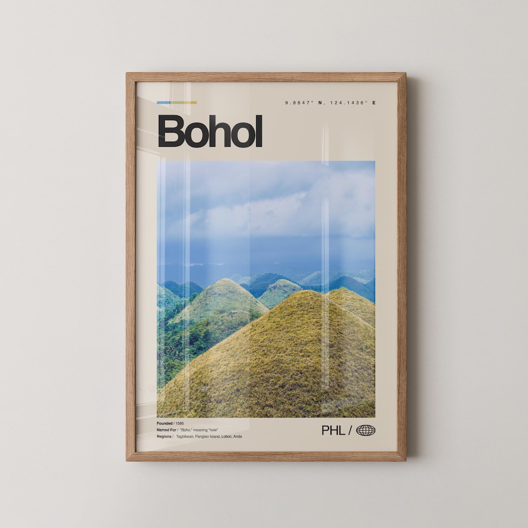 Bohol Print Philippines, Bohol Wall Art, Bohol Poster, Bohol Photo ...